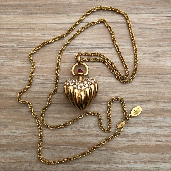 Joan Rivers | Jewelry | Joan Rivers Vintage Heart Necklace | Poshmark